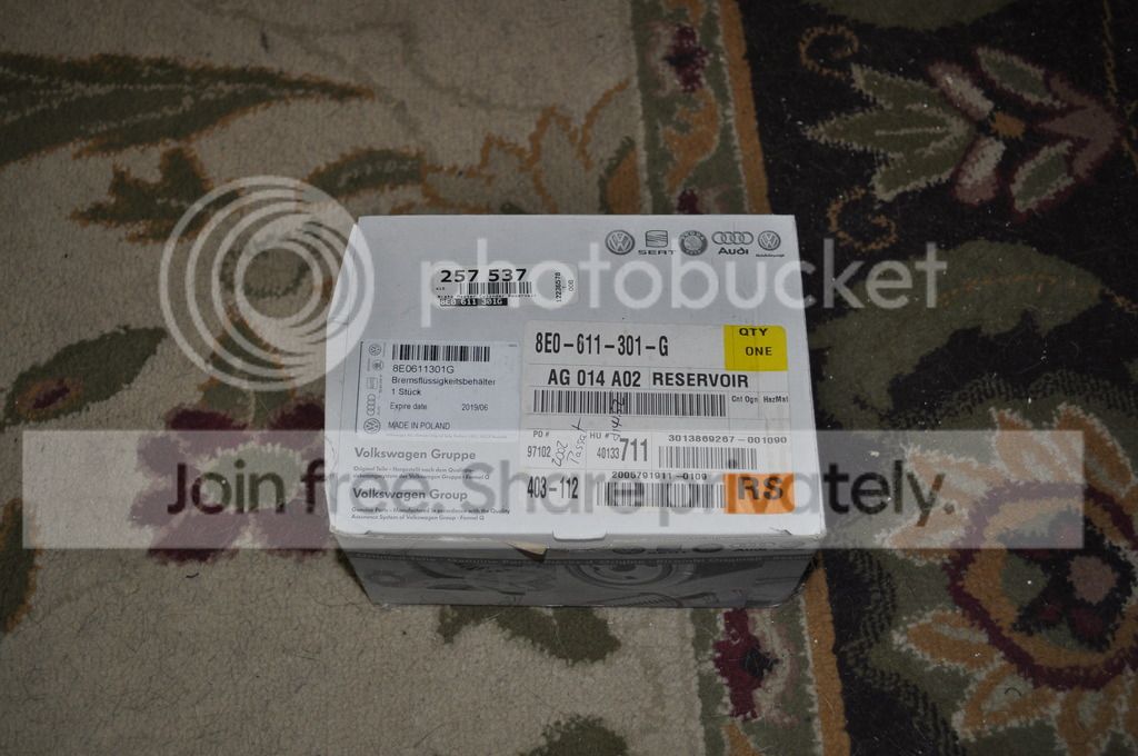 Brake Master Cylinder Resivior | VW Vortex - Volkswagen Forum